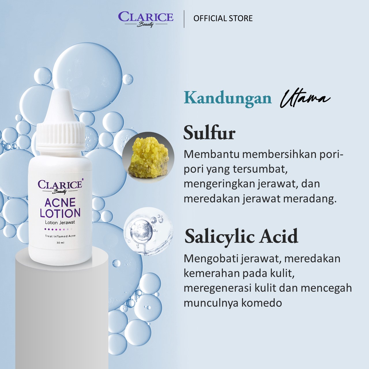 ACNE LOTION | Clarice Beauty